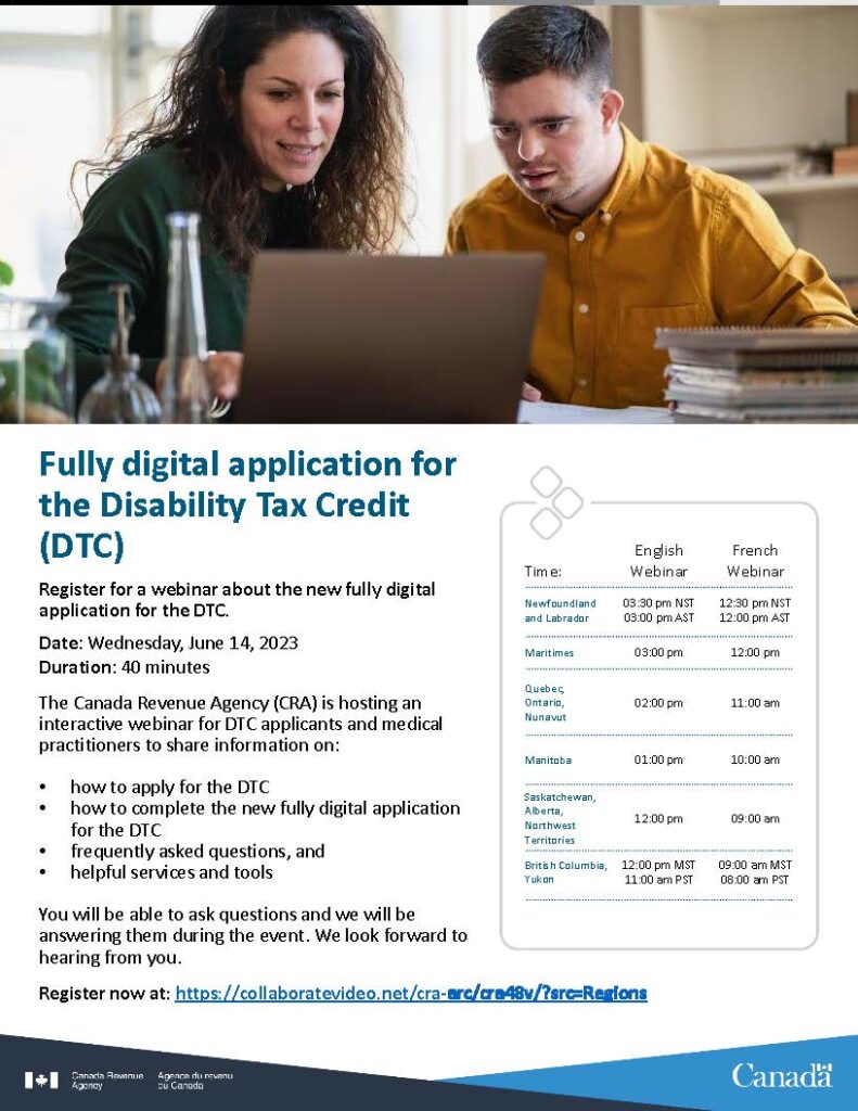 Fully digital application for the Disability Tax Credit (DTC) - Ontario ...
